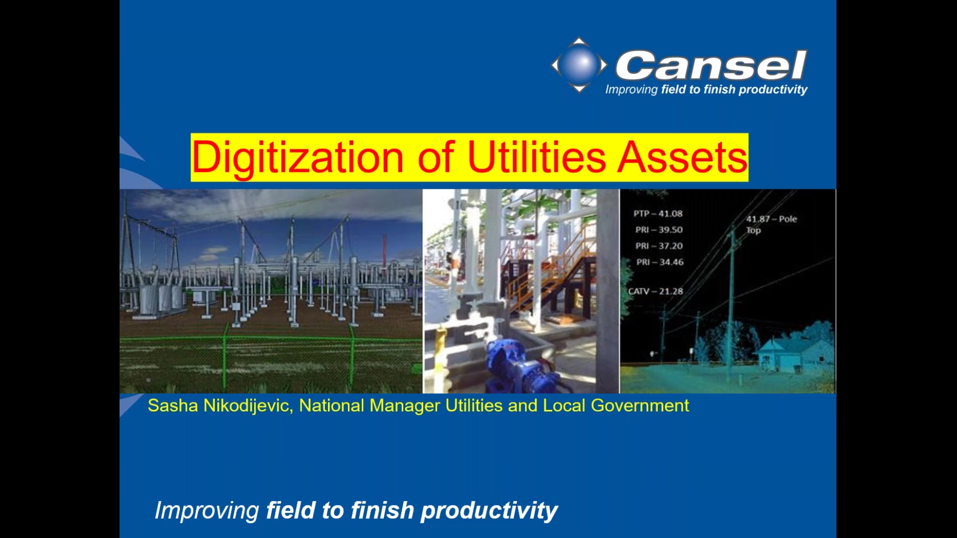 Cansel | Digitization of Utilities Assets Webinar
